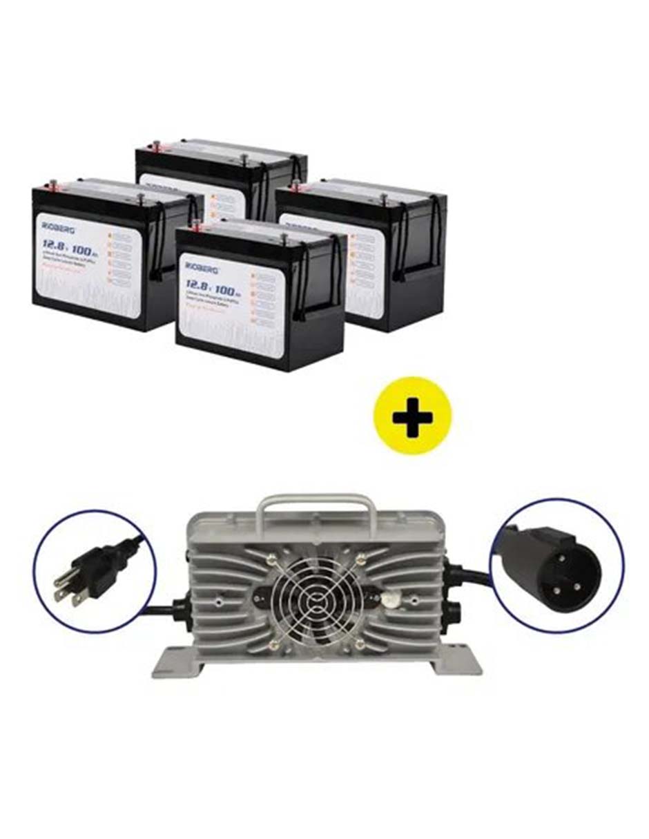 4 Baterías De Litio Rioberg Para Carro De Golf Club Car