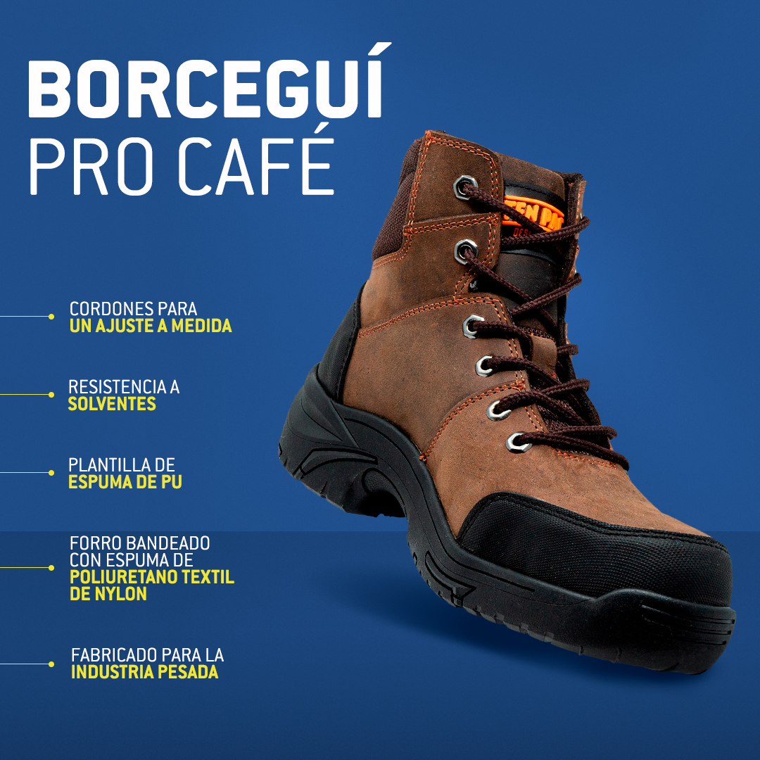 Calzado de Seguridad Ten-Pac Borceguí PRO Café