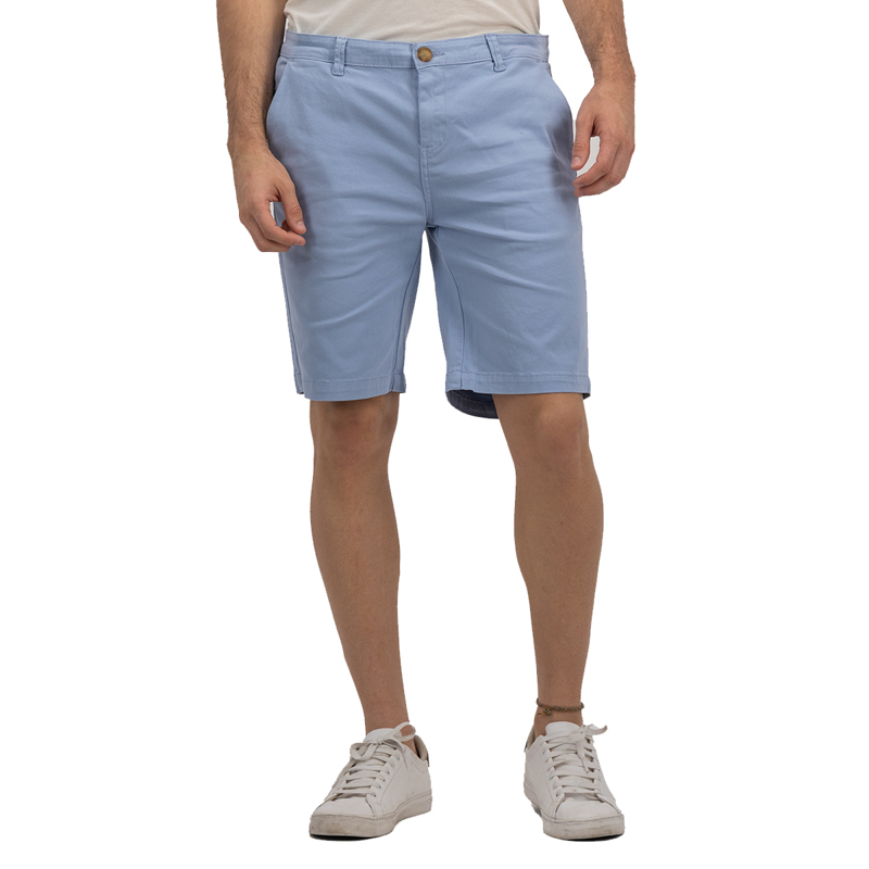Bermuda de Gabardina Premium - Azul Cielo Holstone Hombre