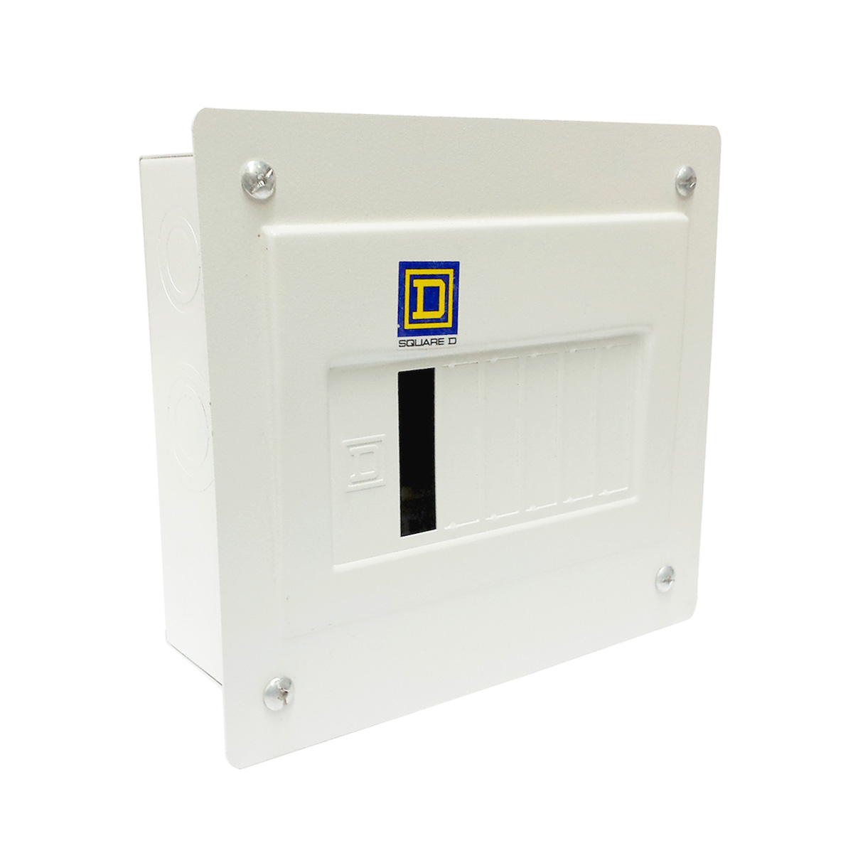 Centro de carga QOD Zapatas principales 100 A 1F, 3H 6SP Nema 1 de empotrar marfil