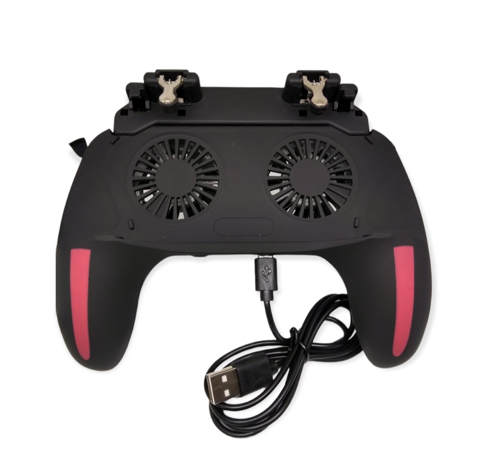 Gamepad doble ventilador con gatillos, Plug and Play.