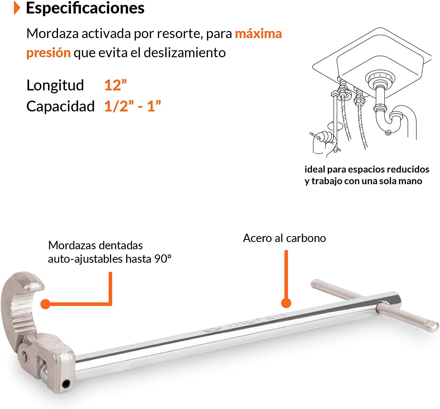 Llave para Plomero LLAP-12