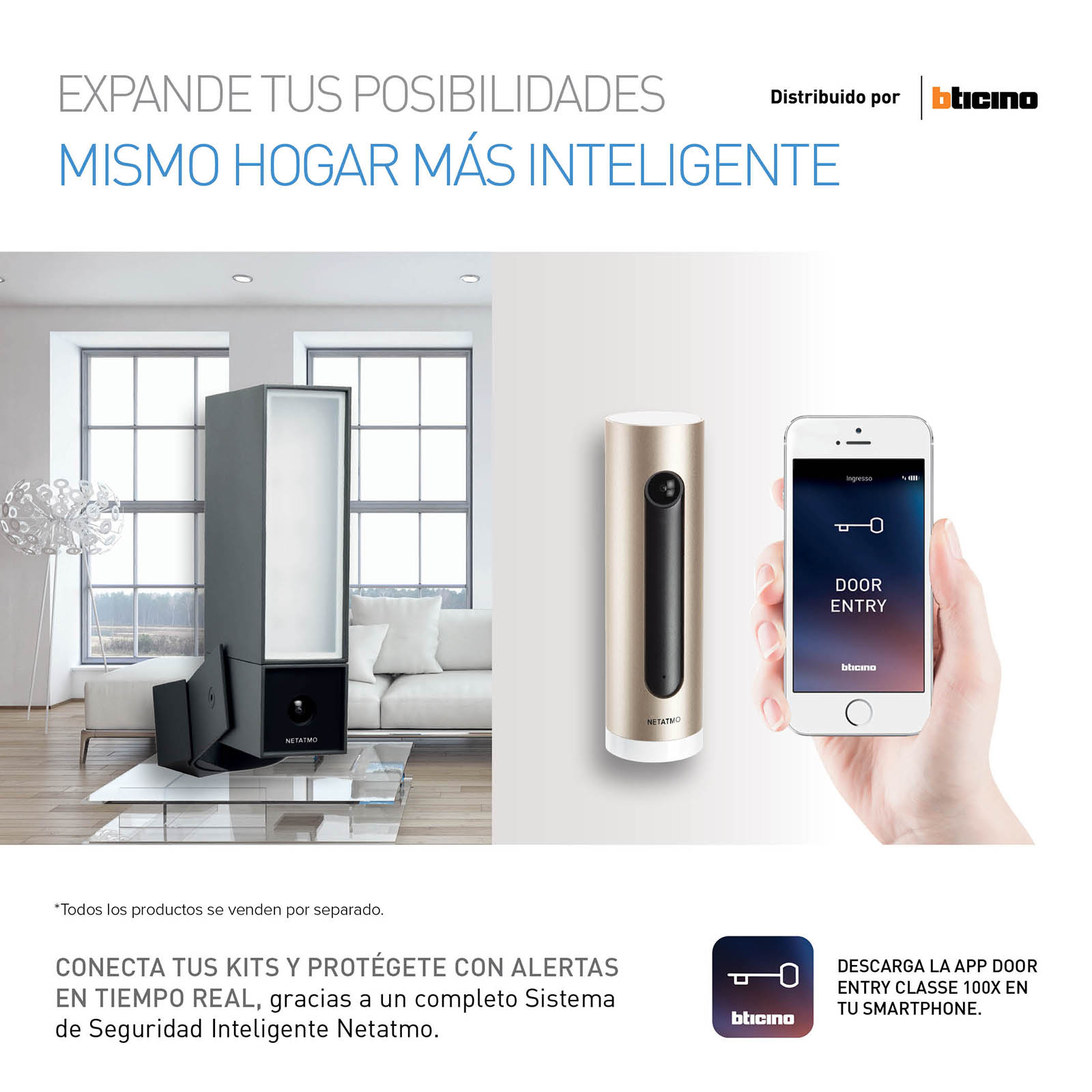 Kit de videointerfón a color Terraneo, Classe100X