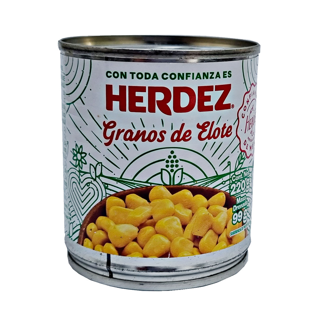 Elote En Lata Granos Herdez 220g Ensalada