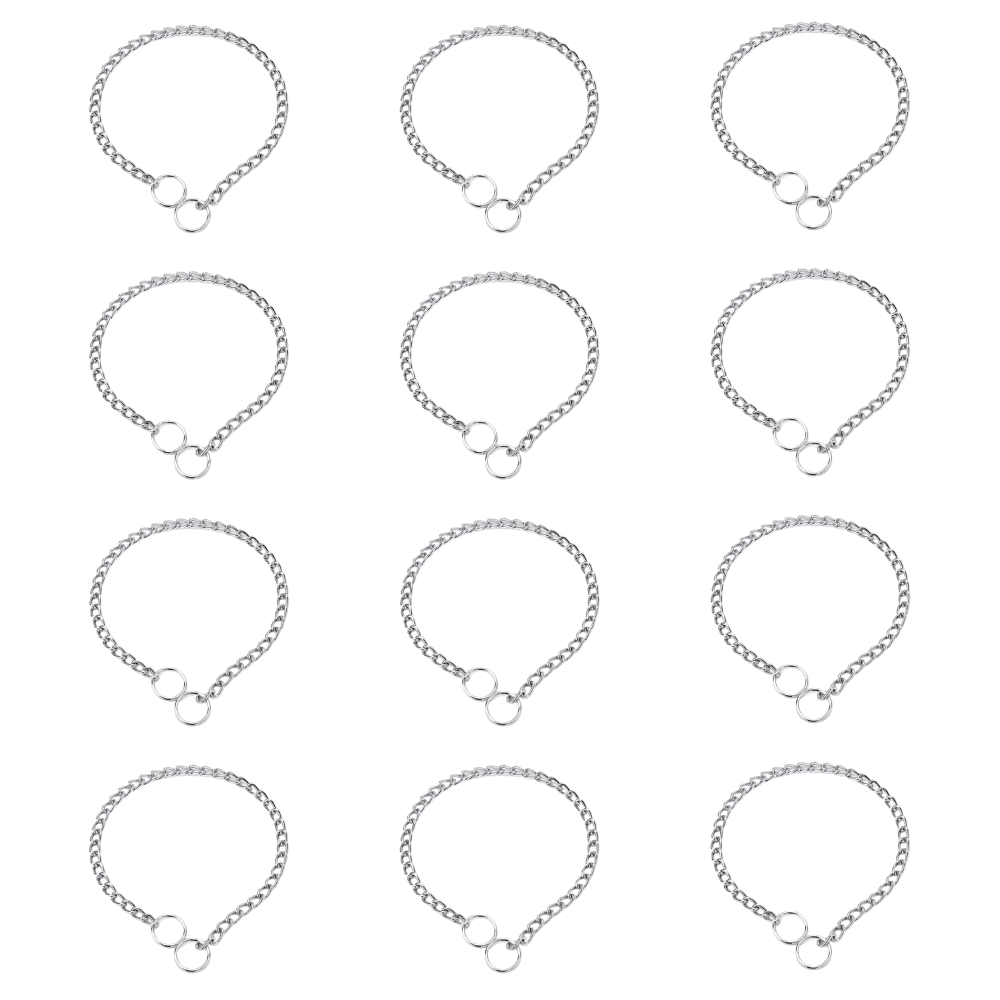 12 Cadenas Para Mascota, Calibre 2.5mm, Gimex, Cromadas