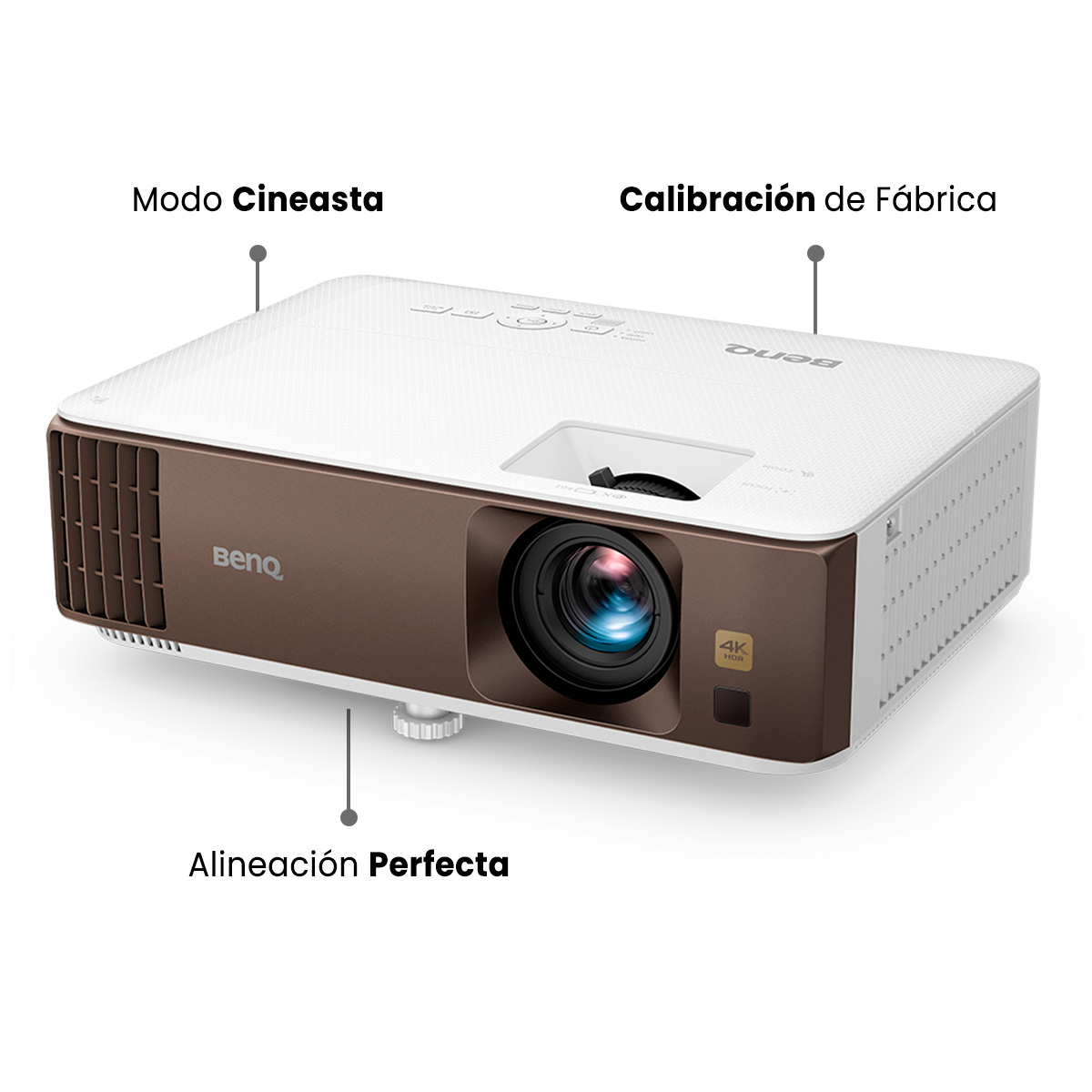 Proyector Cine en Casa BenQ W1800i 4K (3840x2160) Inalámbrico 2,000 Lúmenes