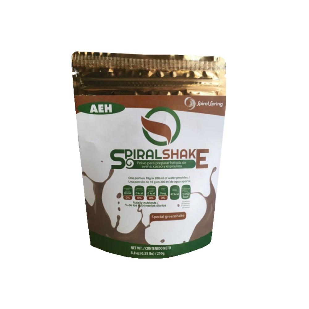Chocospring- Spiral Shake Espirulina, Avena, Cacao Sin Azúcar 250 gr