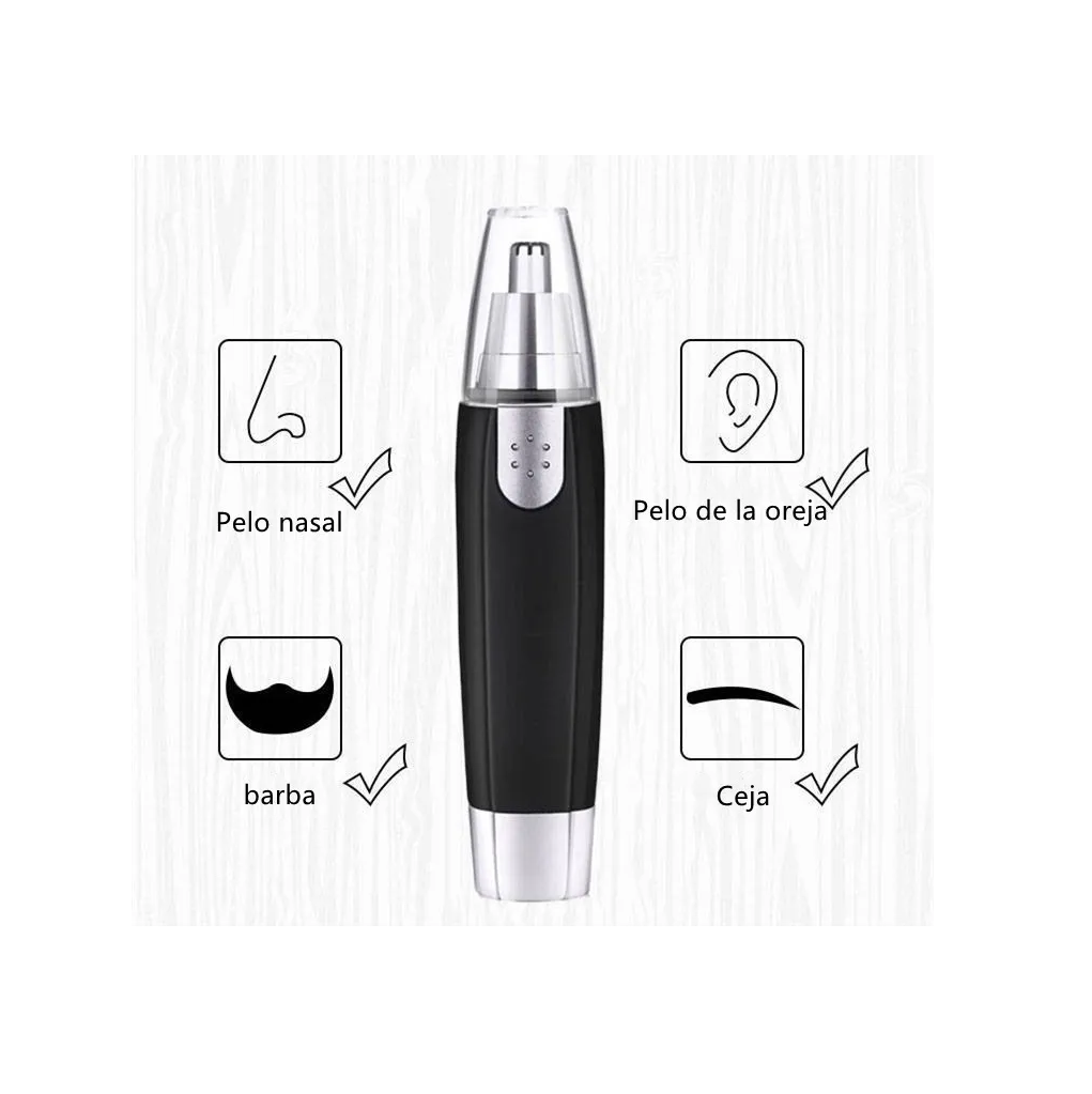 Depilador De Pelo De Nariz Multifuncional Portátil Negro