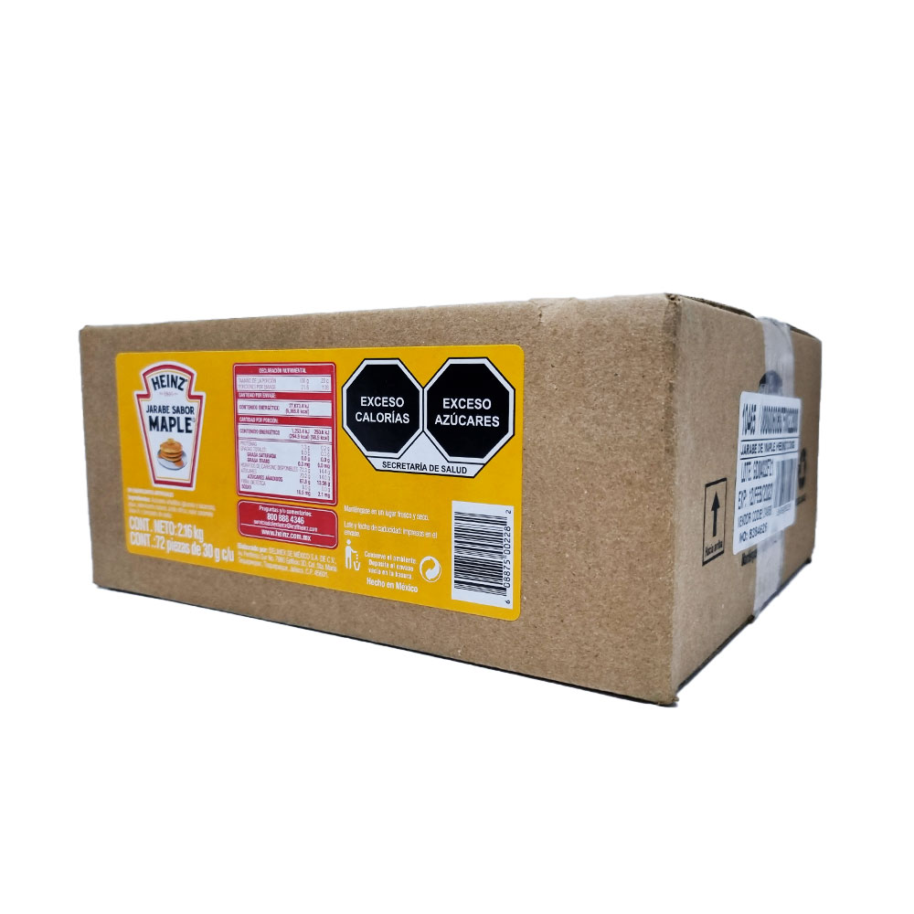 Miel De Maple Heinz Individuales 72 Piezas Caja Jarabe