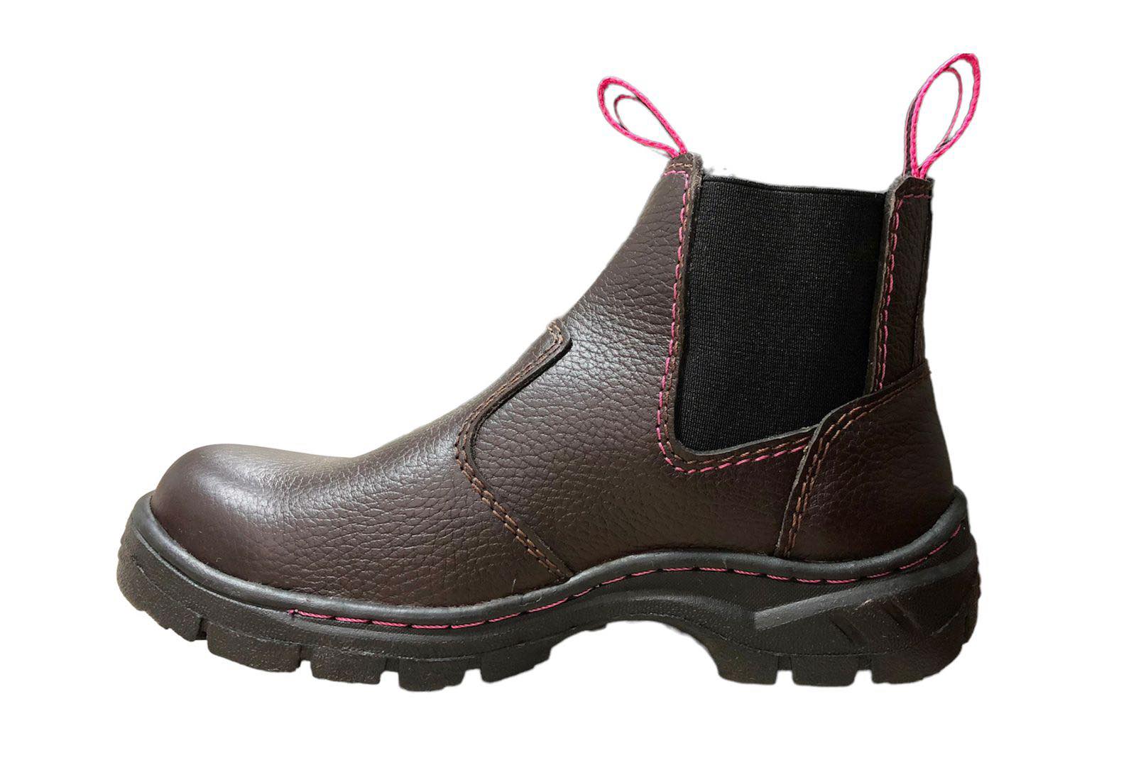 Bota De Piel Con Casquillo Seguridad Industrial Dama Cliff
