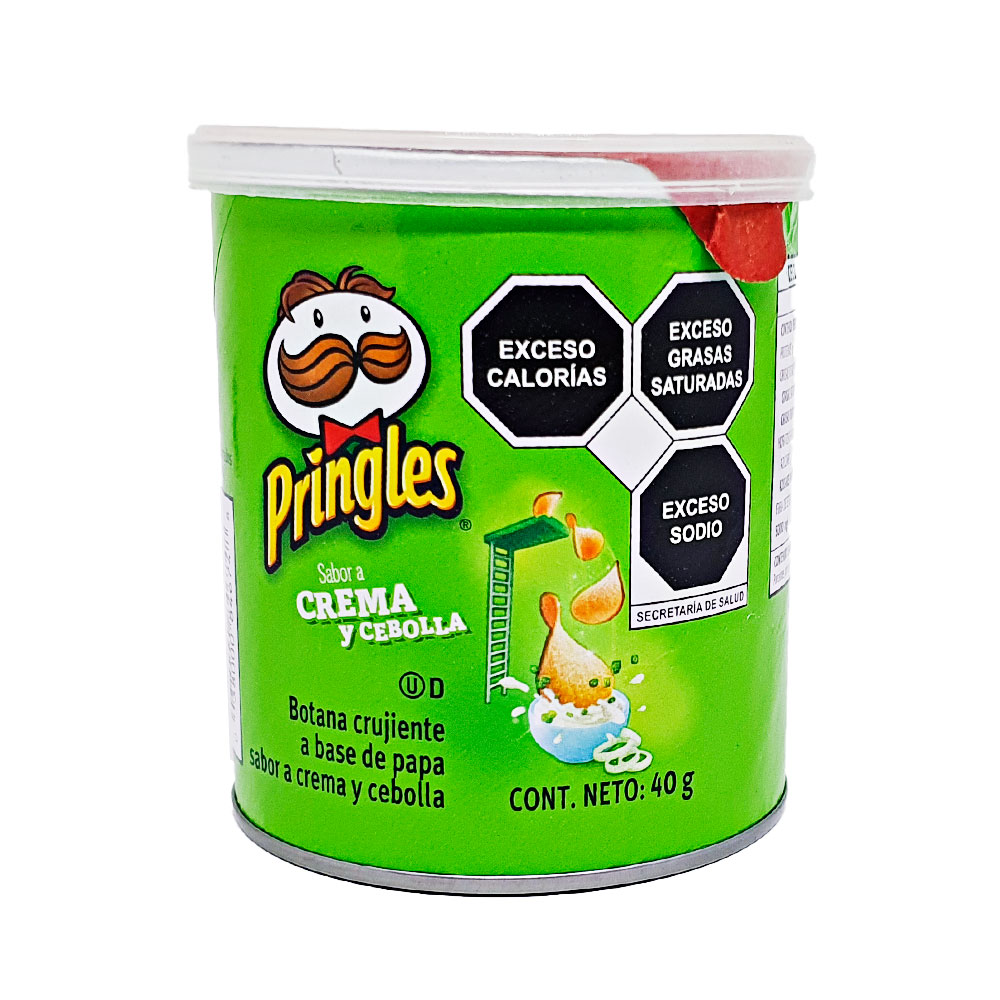 Pringles Papas Sabor Crema Especias 40 Gr Botana Crujiente