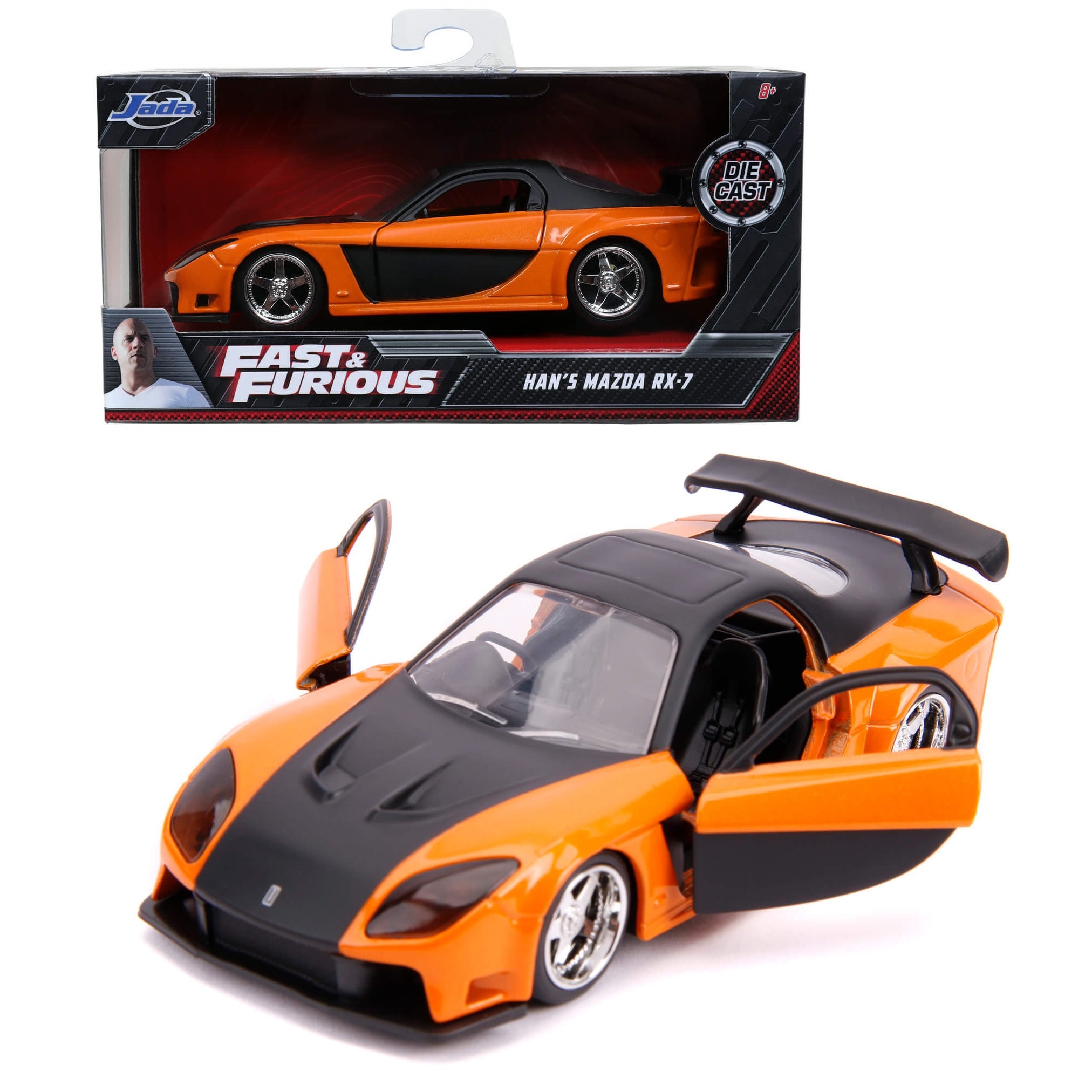 Han Mazda RX-7 Rápido y Furioso Jada Toys Escala 1:32