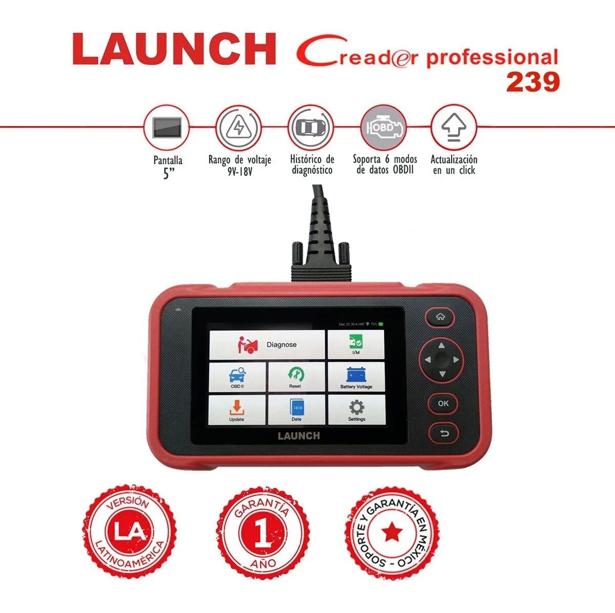 Escaner Launch CREADER 239 diagnostico completo