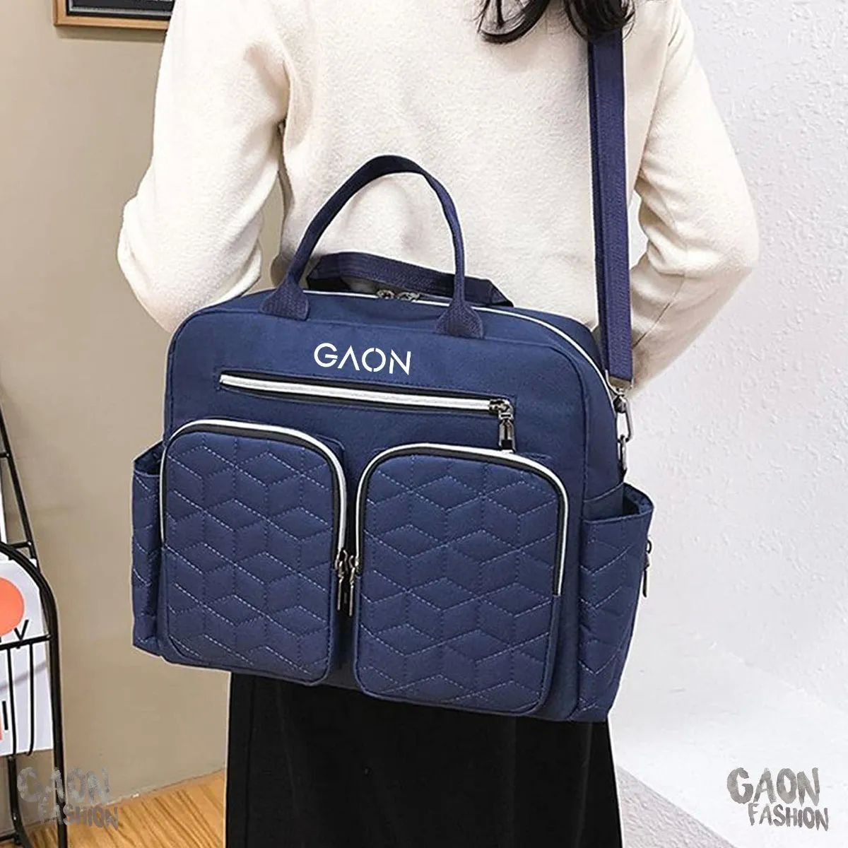 Bolsa Lonchera Con Divisiones Termicas De Mano Para Mujer Azul