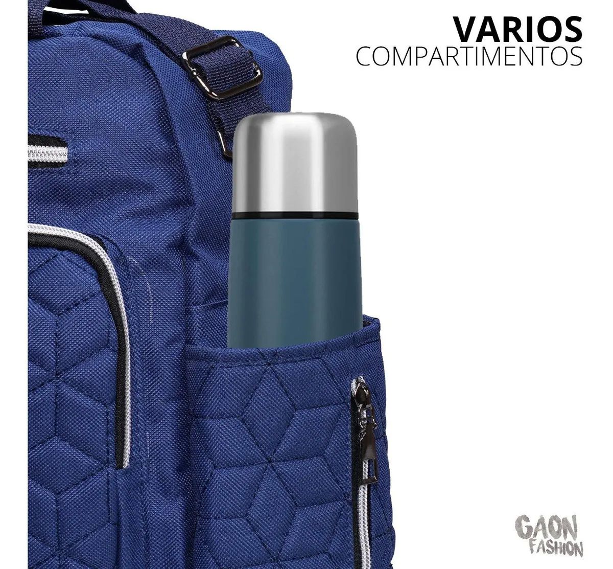 Bolsa Lonchera Con Divisiones Termicas De Mano Para Mujer Azul