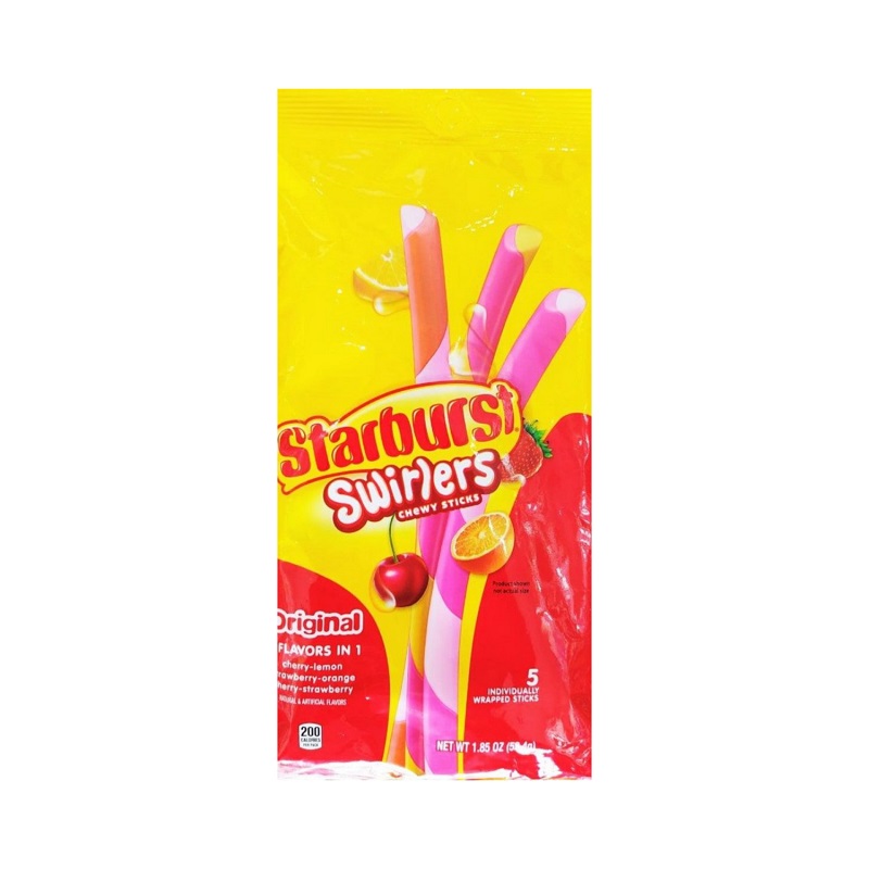 Dulce Starburst Swirlers Chewy Candy Sticks Importado