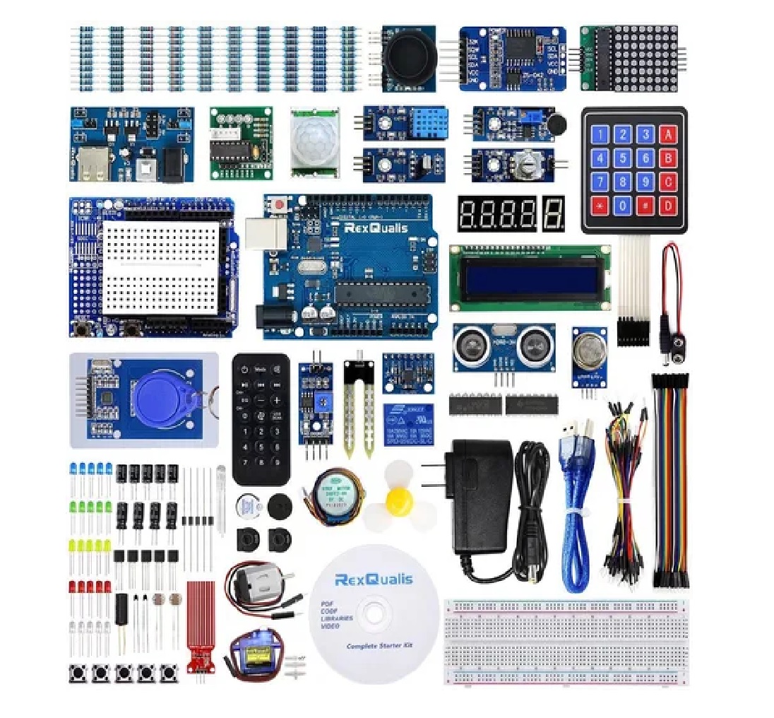 Kit Compatible C/ Arduino Uno Con Español Tutorial