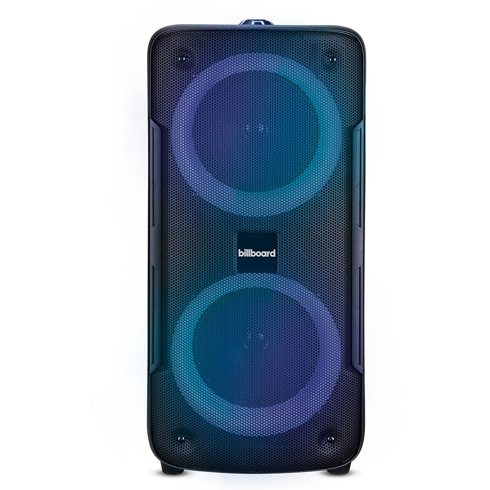 Bocina Inalámbrica Con Luz LED Carbono Beat Max Billboard Color Negro