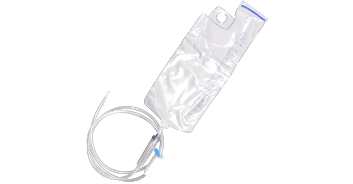 NUTRISET Equipo para alimentación enteral de PVC capacidad de 1500 Ml