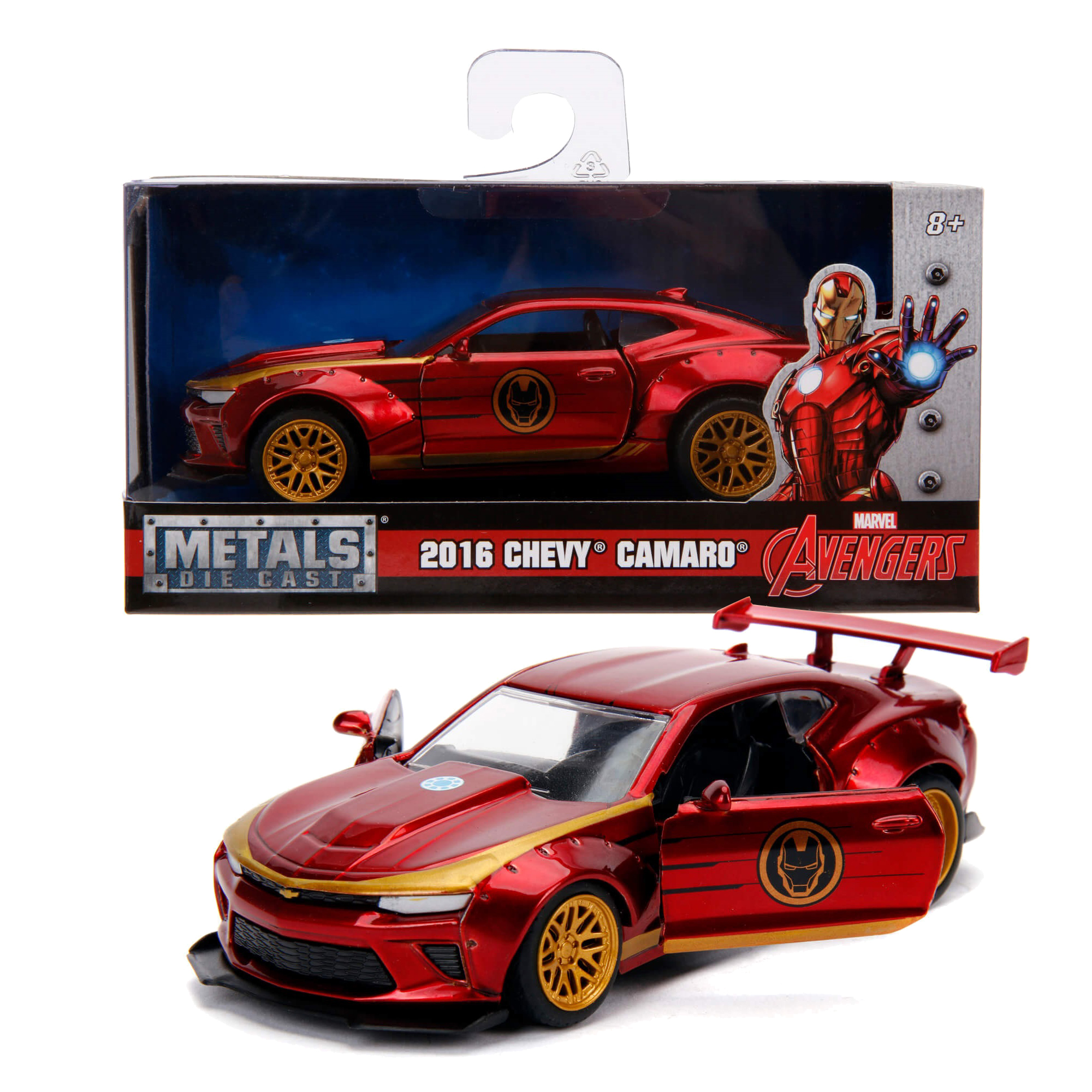 Iron Man 2016 Chevy Camaro SS Marvel Avengers Jada Toys Escala 1:32
