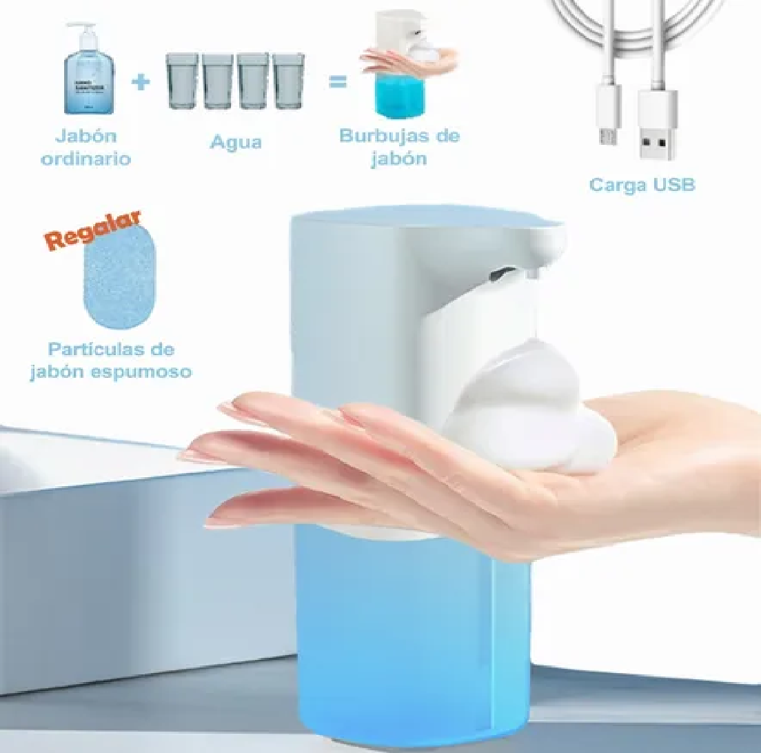 Dispensador Automático Espuma Recargable Usb
