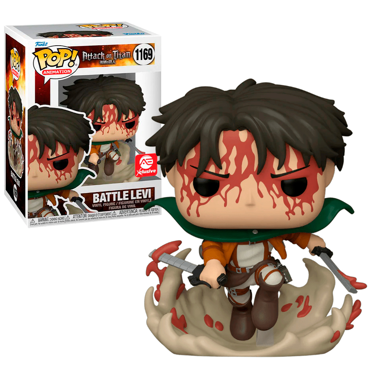 Funko Pop Battle Levi #1169 Attack On Titan Anime Manga Exclusivo
