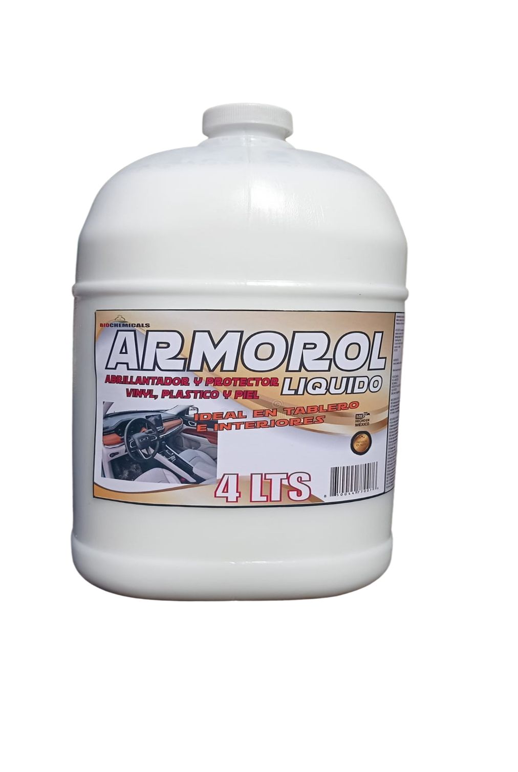 ARMOROL LIQUIDO 4 LITROS ABRILLANTADOR Y PROTECTOR PARA TABLEROS AUTOS