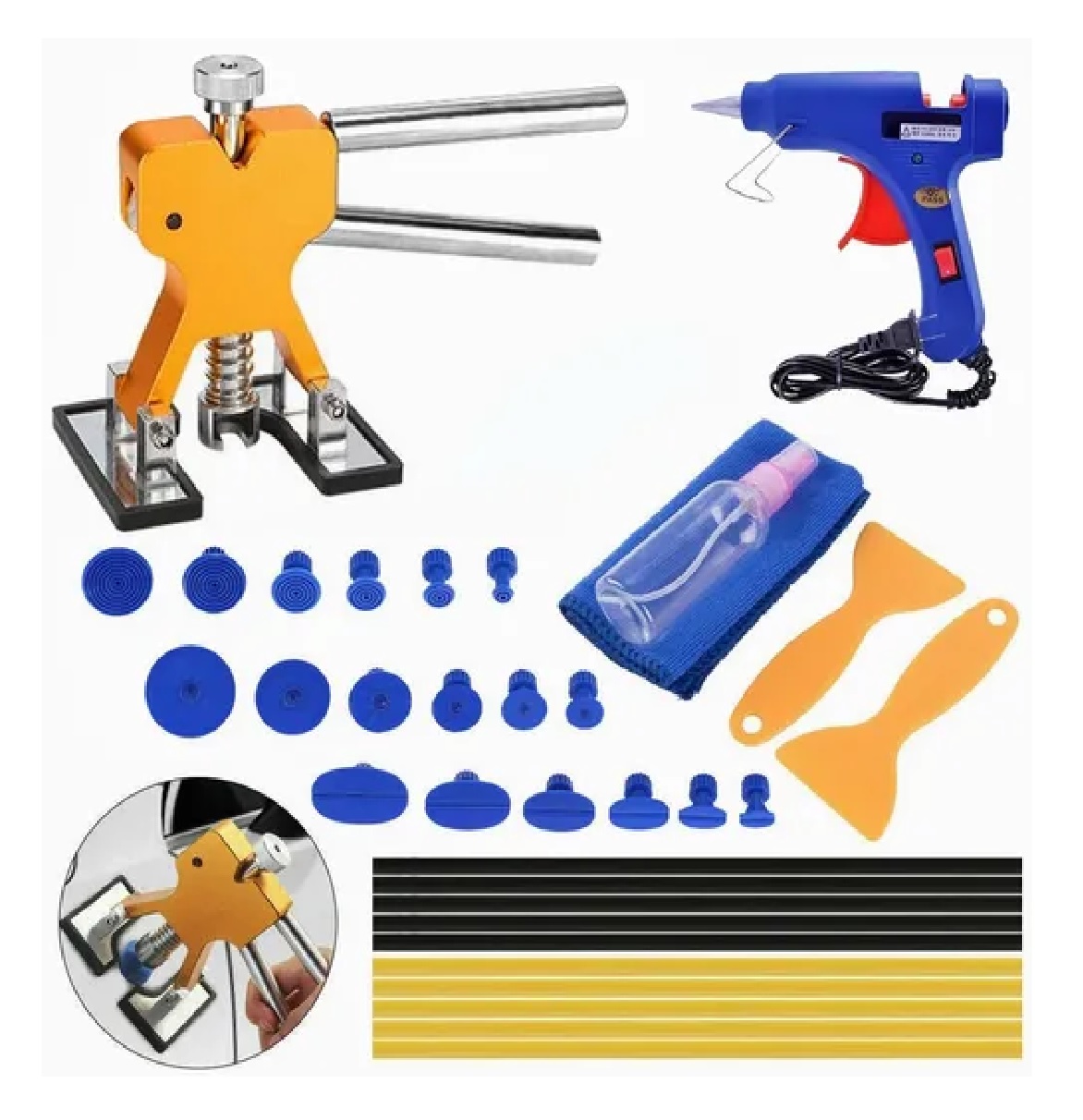 Kit Saca Golpes De Auto Ventosa Abolladuras Profesional