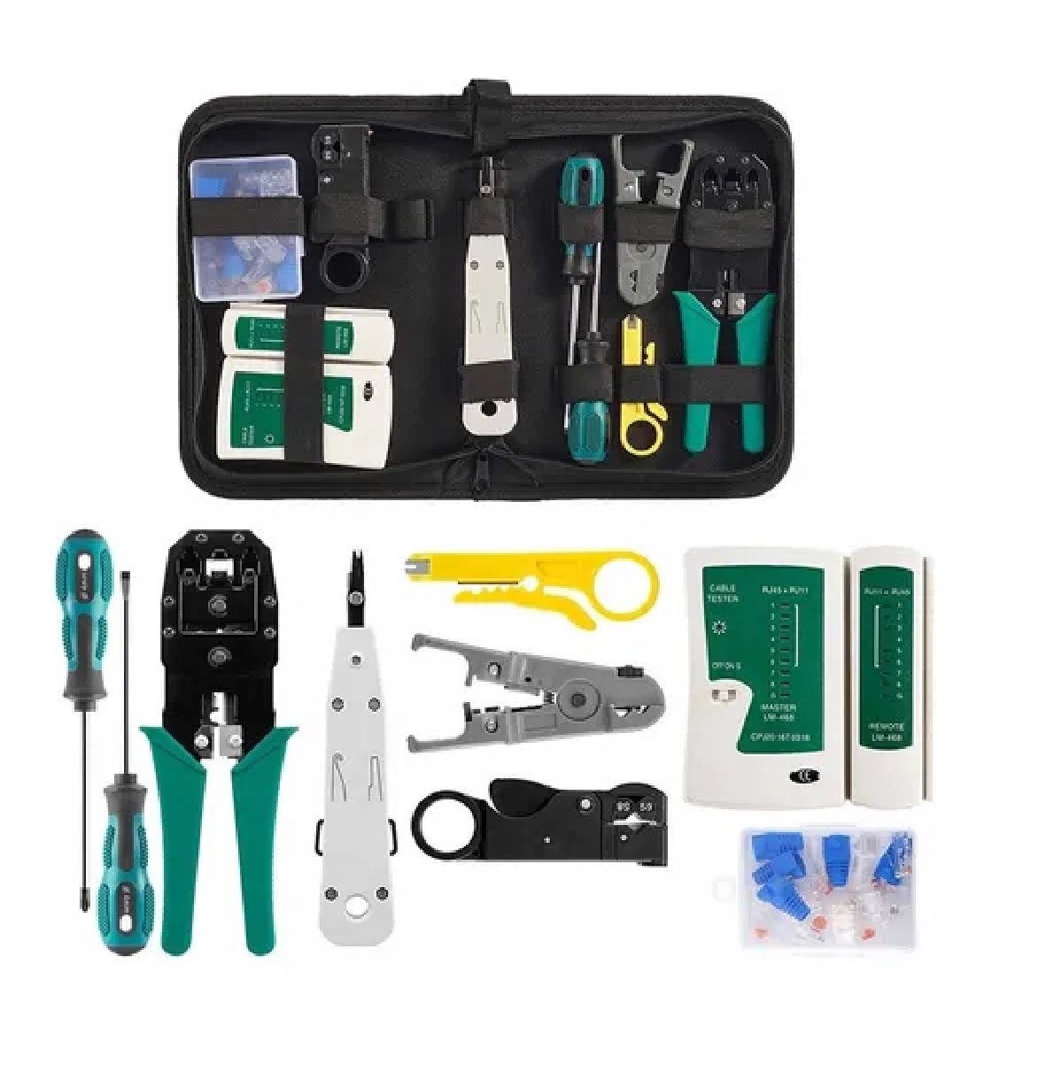 Kit De Herramientas Cableado Redes Basico