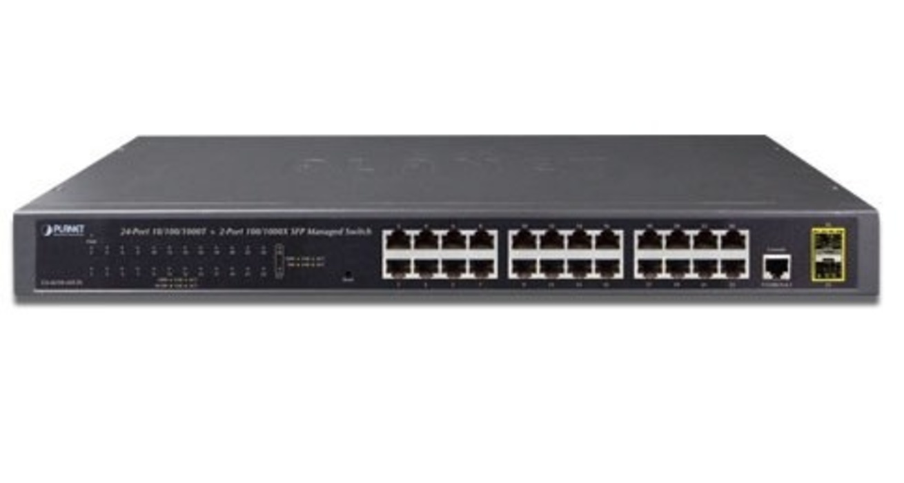 Switch Planet Gigabit Ethernet , 24 Puertos 10/100/1000