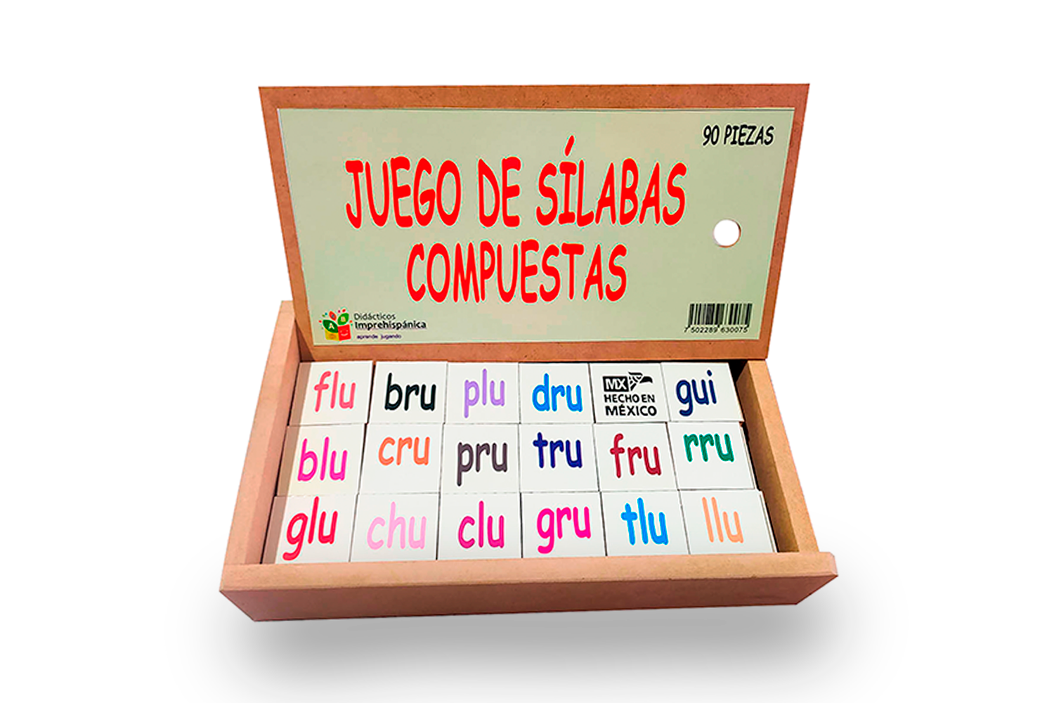 Spanish Vocabulary Cards Banco de palabras con silabas compuestas y ...