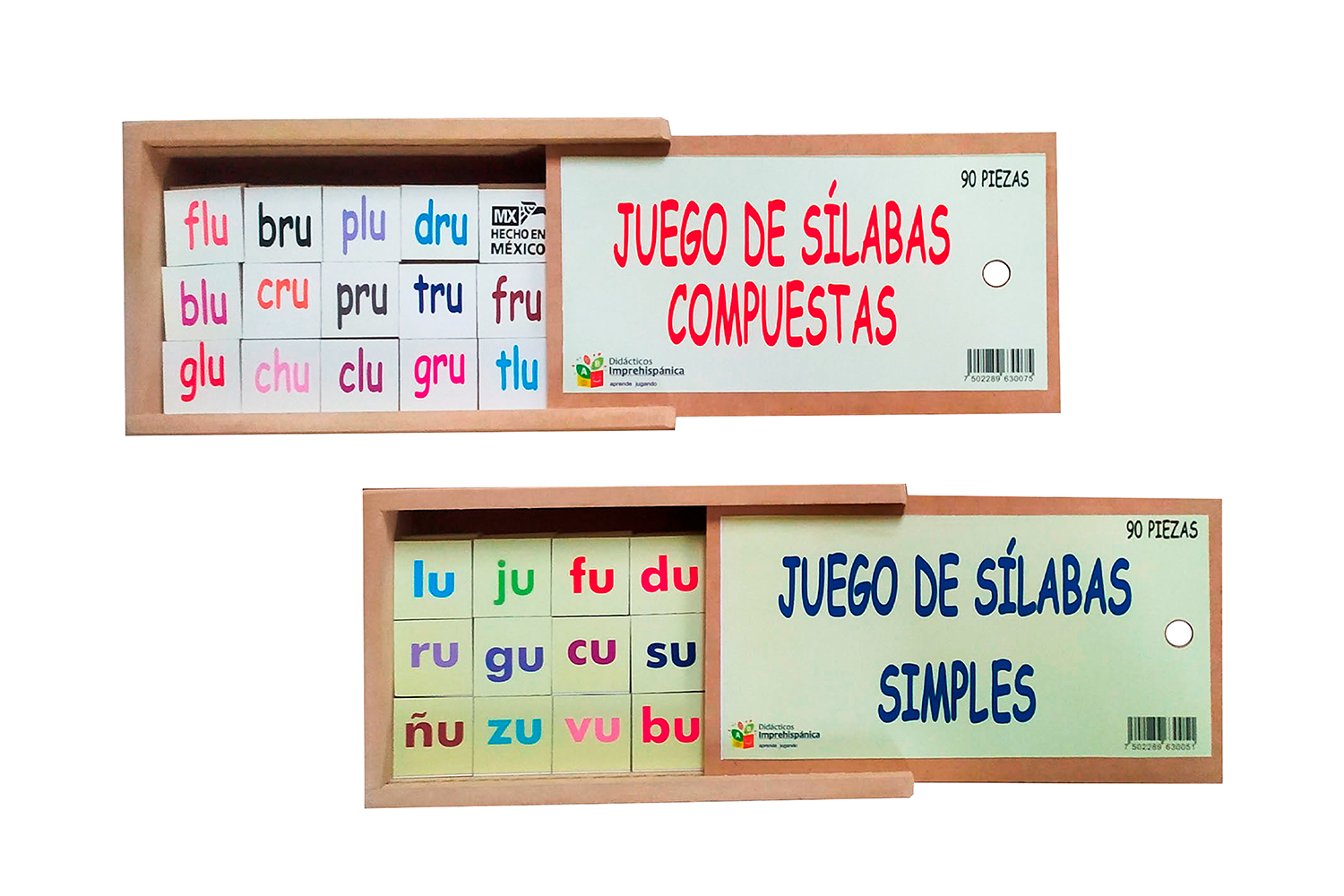 Paquete de Sílabas Simples + Sílabas Compuestas