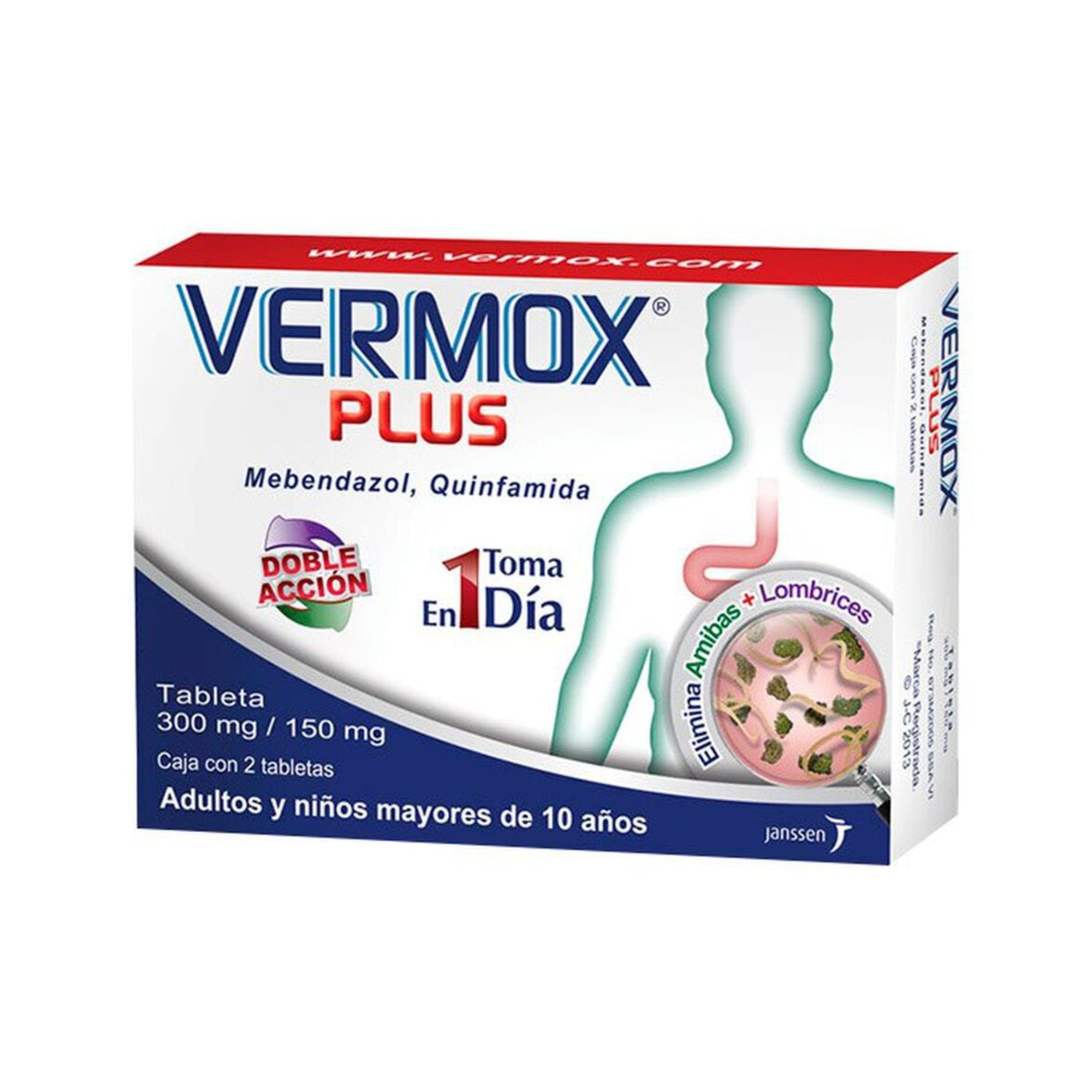 Vermox Plus Gastrointestinal 300 Mg