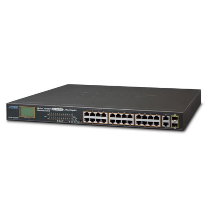 Switch Planet Gigabit Ethernet GSW-2620VHP, 24 Puertos 10/100/1000Mbps