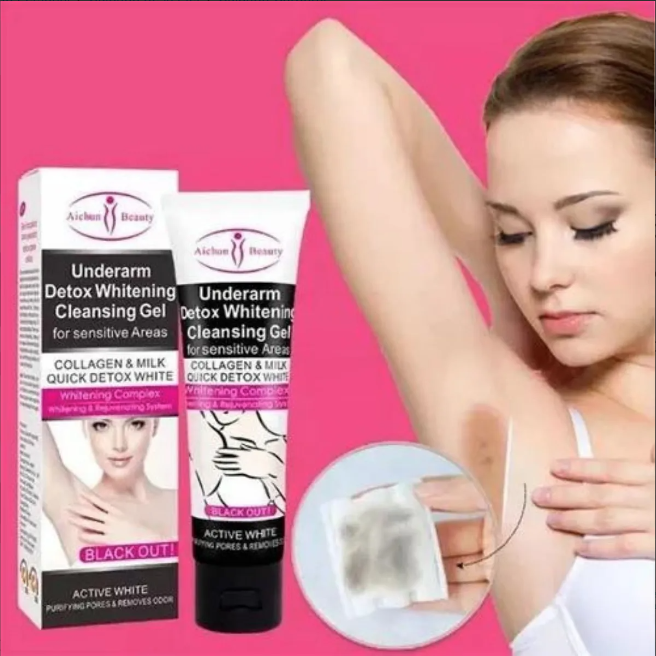 Kit Crema Aclarante + Gel Limpiador Para Axilas Rodillas Codos Aichun