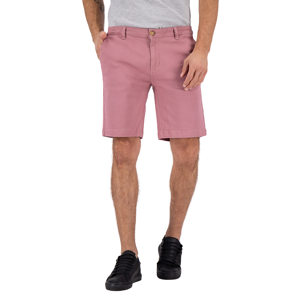 Bermuda de Gabardina Premium Holstone Hombre - Rosa