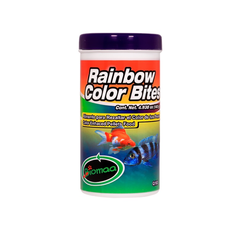 Rainbow Color Bites Alimento en Pellets para resaltar el color 140g ...