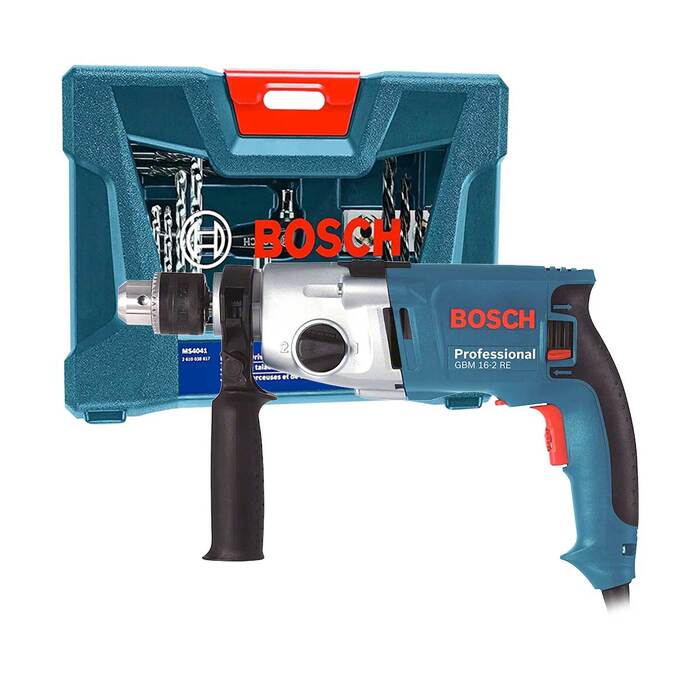 Taladro 1/2 In Vel Val 800w + Kit Brocas Puntas V-line Bosch