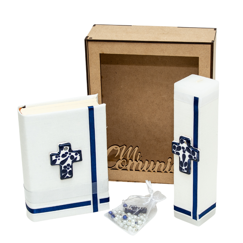 Casa Gala, Kit Set Primera Comunión para niño o niña, con estuche MDF ...
