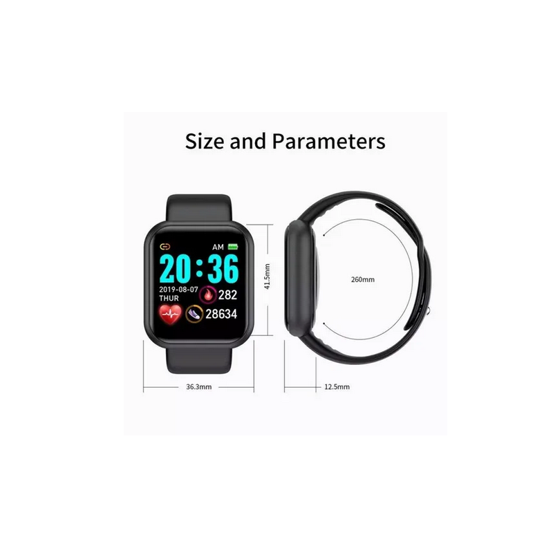 Reloj Inteligente Deportivo Y68 Smartwatch Con Bluetoot