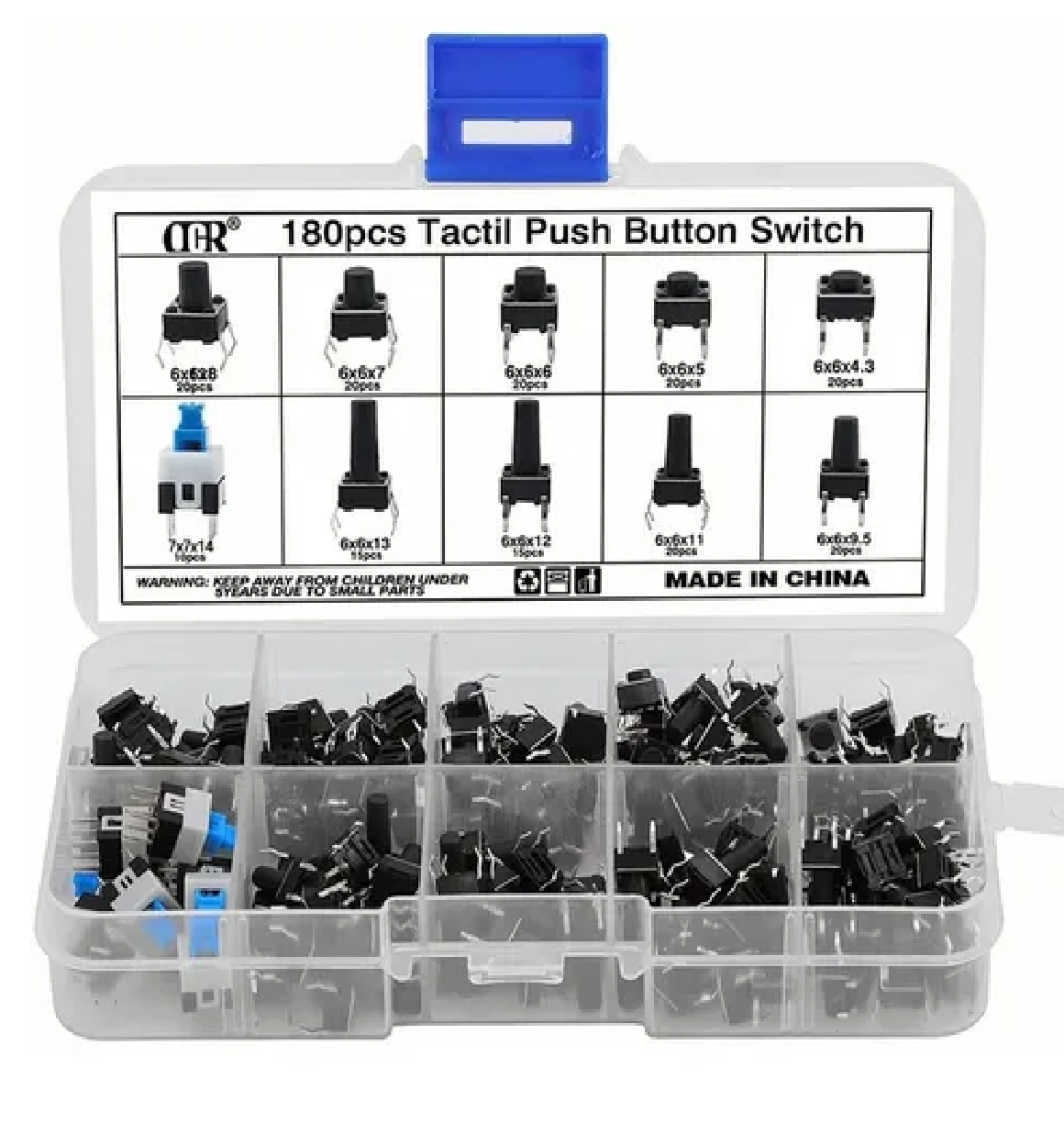 Kit De Push Button 4 Pines Diferentes Tamaños