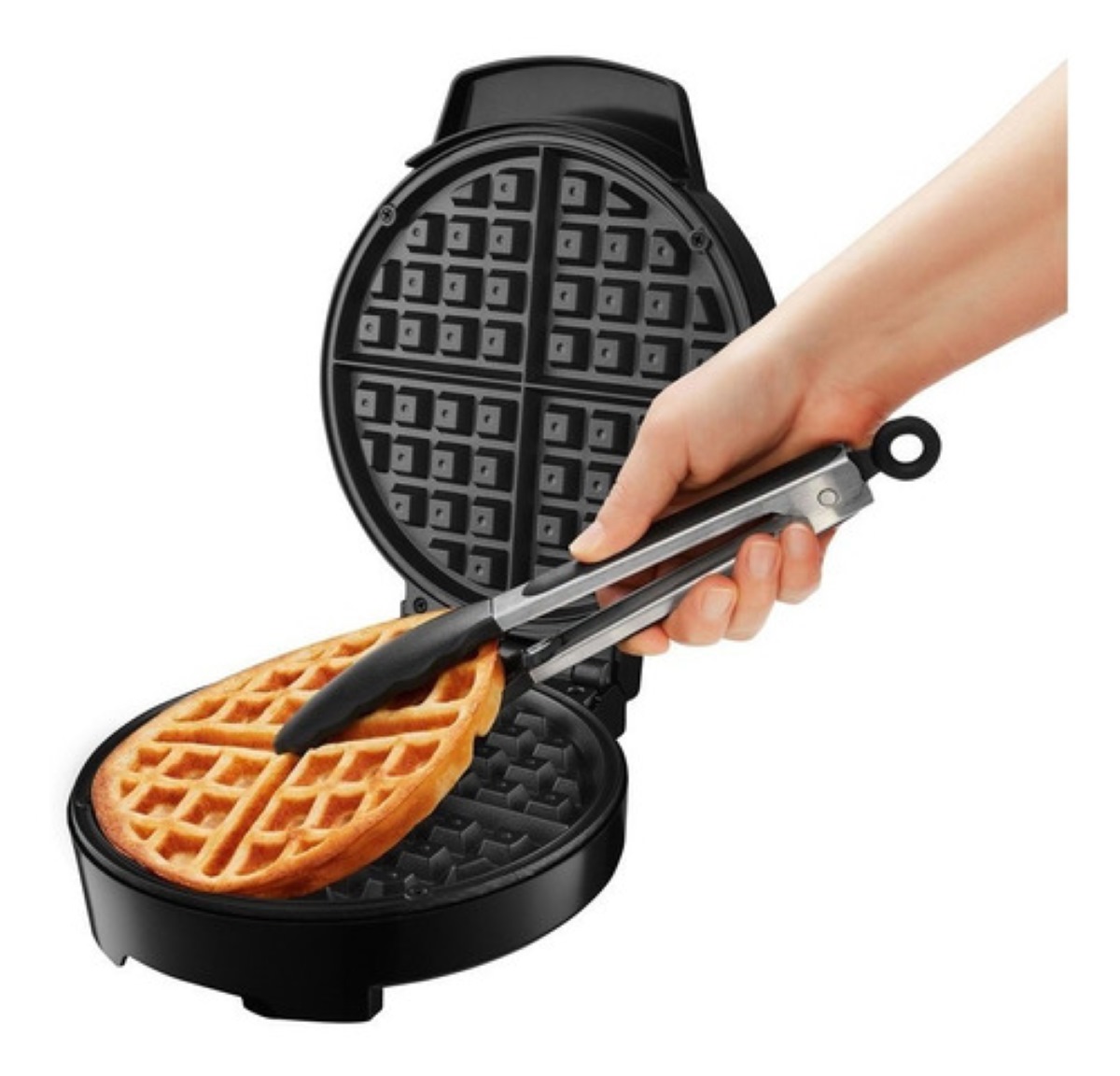 Wafflera 4 Rebanadas Negra