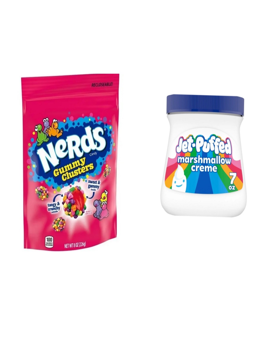 Jet Puffed Marshmallow Creme 198g Importada De Eua + Nerds Gummy ...