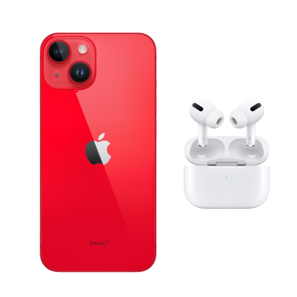 Apple Iphone 14 Rojo 256GB Nuevo AT&T + Audifonos inalambricos