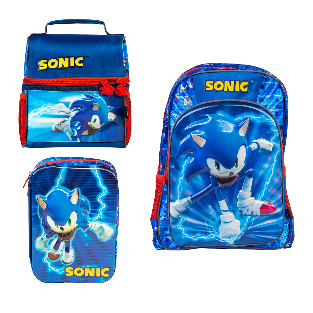 Kit Escolar Sonic 3 En 1 Edit Primaria Colección Speed Force