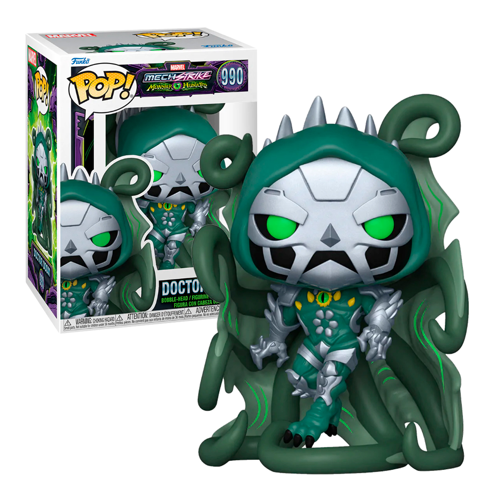 Funko Pop Doctor Doom #990 Marvel Mech Strike Monster Hunters Comic ...