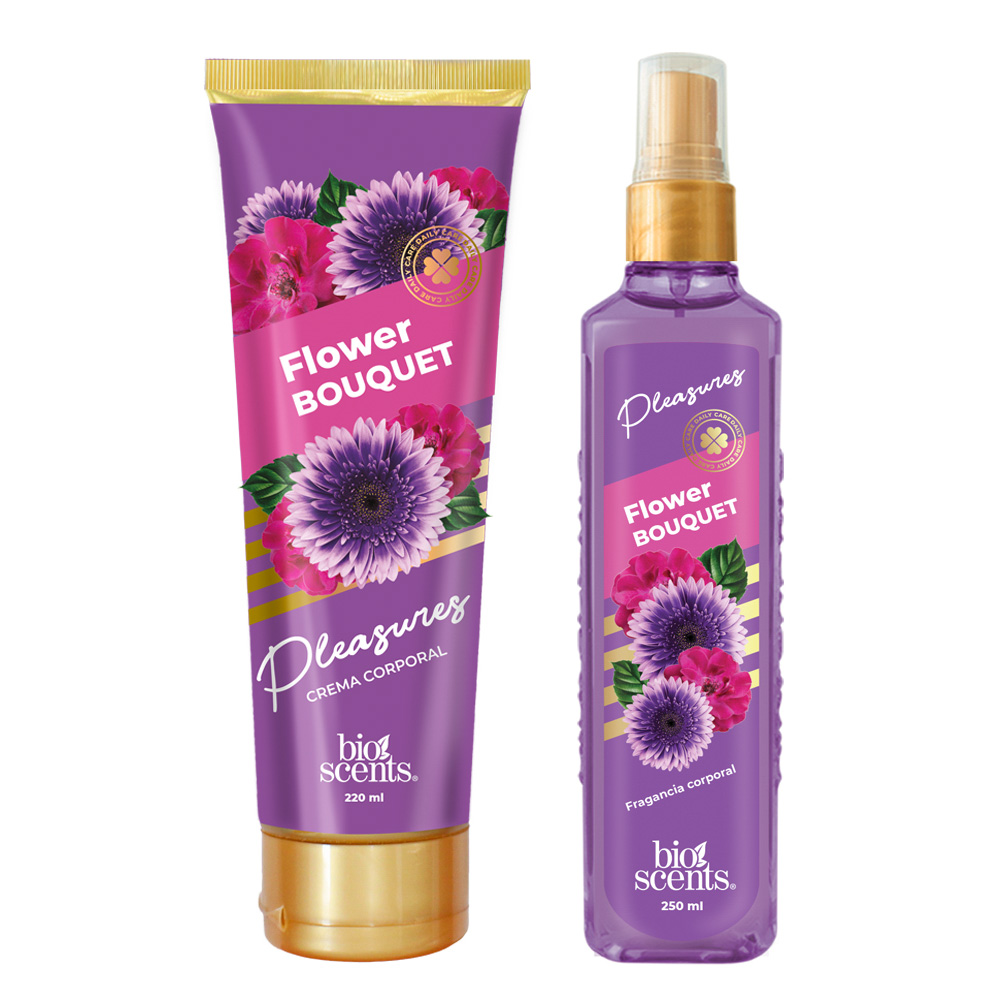 Set Body Mist Y Crema Corporal Bioscents Flower Bouquet