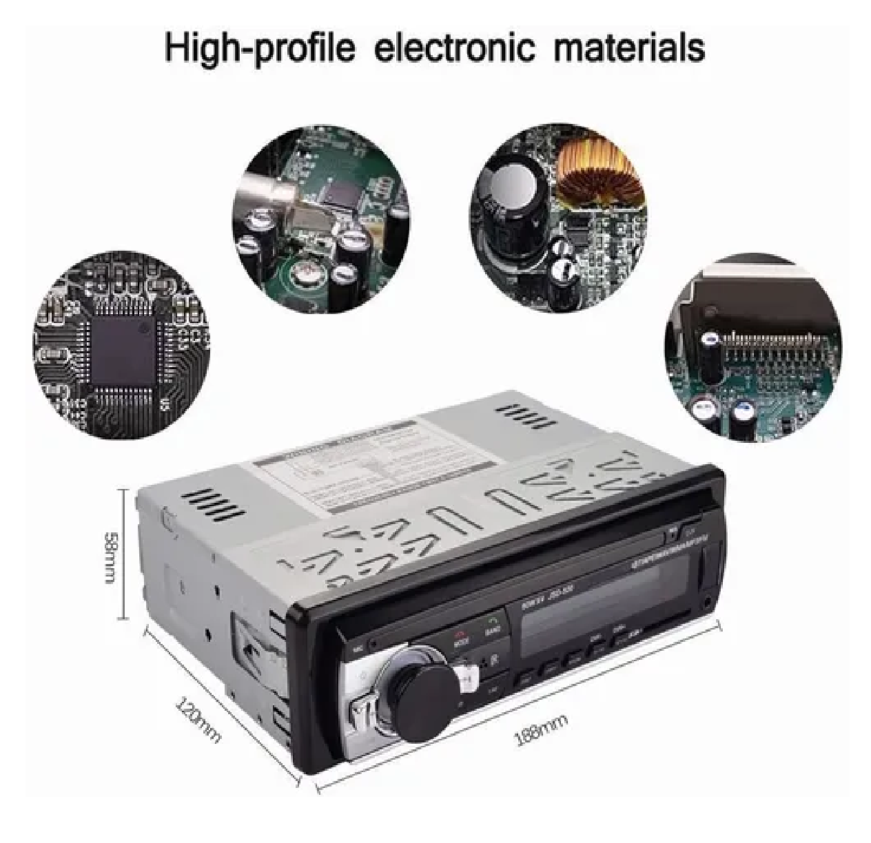 Estereo Reproductor Mp3 Auto Con Bluetooth Auxiliar Inalámbrico