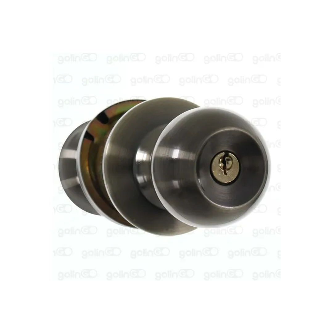 Chapa Cerradura Seguridad Puerta Perilla Acero Inoxidable