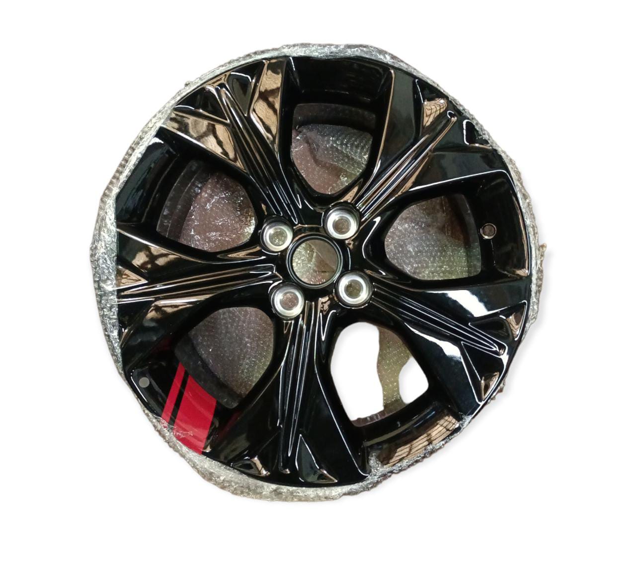 RINES DE ALUMINIO DE 16" NEGRO CON DETALLES EN ROJO PARA ONIX ORIGINAL ...